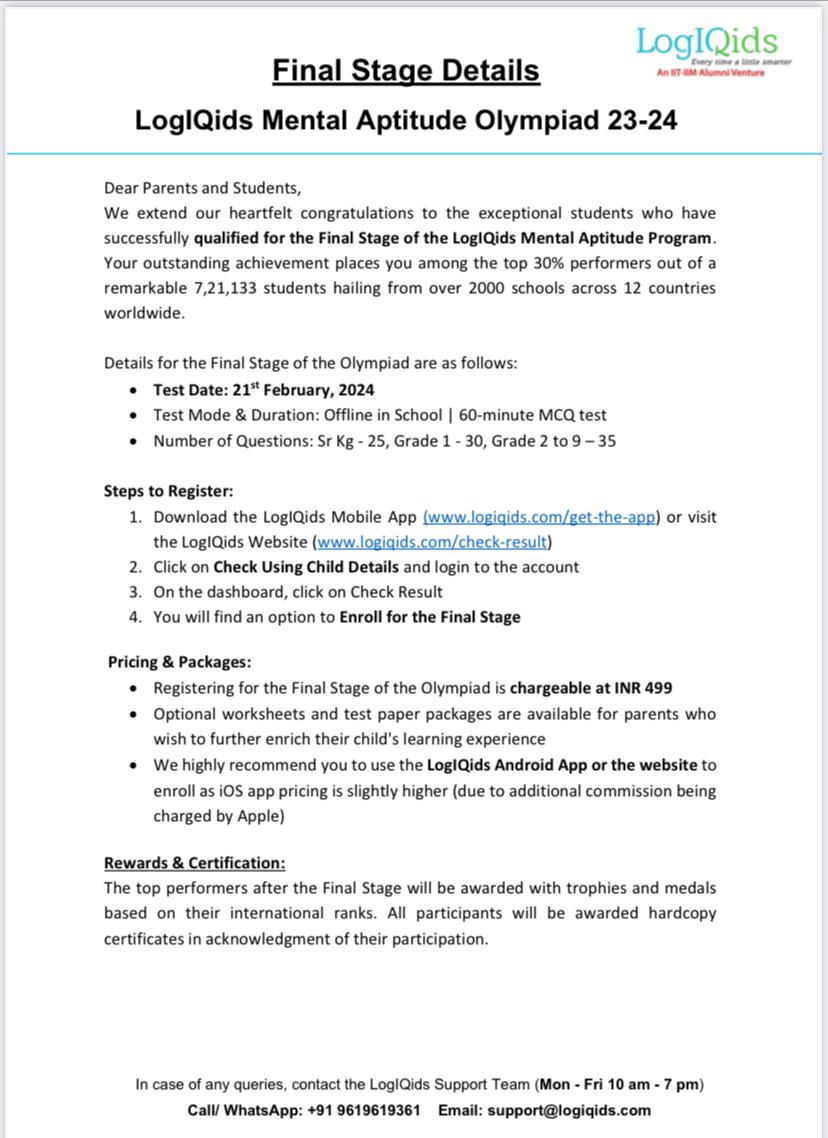 LogiQids Final Stage - IQRA International School | India's Top Islamic ...